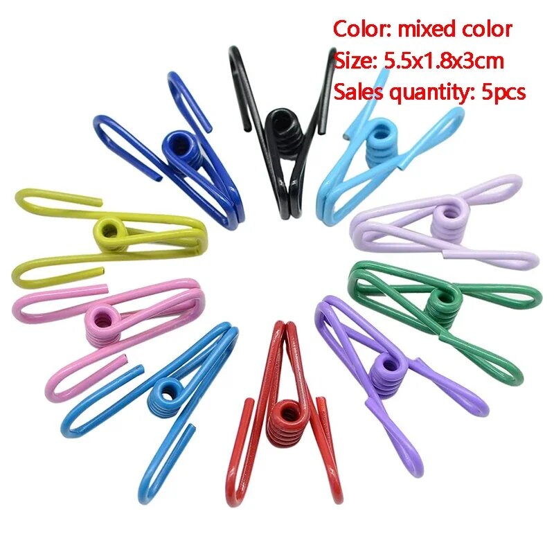 Цветные металлические зажимы 5/10 шт. mix 5pcs
