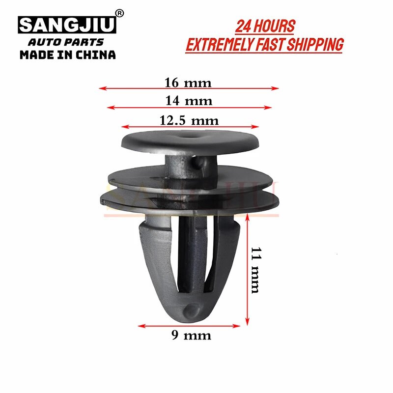 20 шт, совместимые с Honda Acura Accord Civic Mitsubishi Pajero Mazda Subaru Hyundai Kia, зажим для обшивки двери 91560-SP0-003