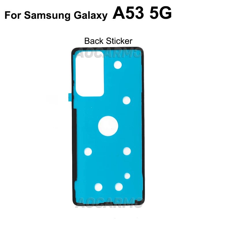 Aocarmo для Samsung Galaxy A32 A42 A52 A23 A53 5G A54 A55 A34 A35 A73 A72 Клейкая наклейка на заднюю крышку задней двери A53 5G--Back Sticker