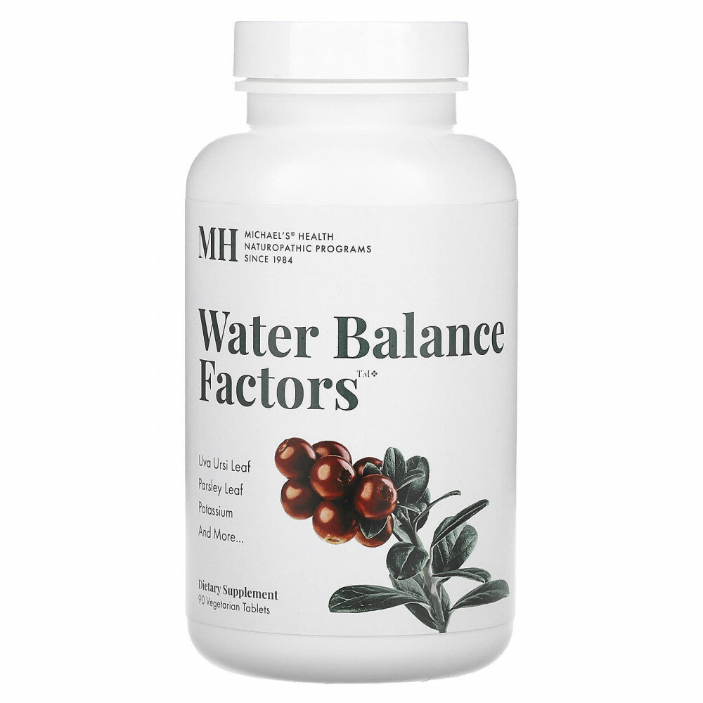 Michael's Health, Water Balance Factors, 90 вегетарианских таблеток