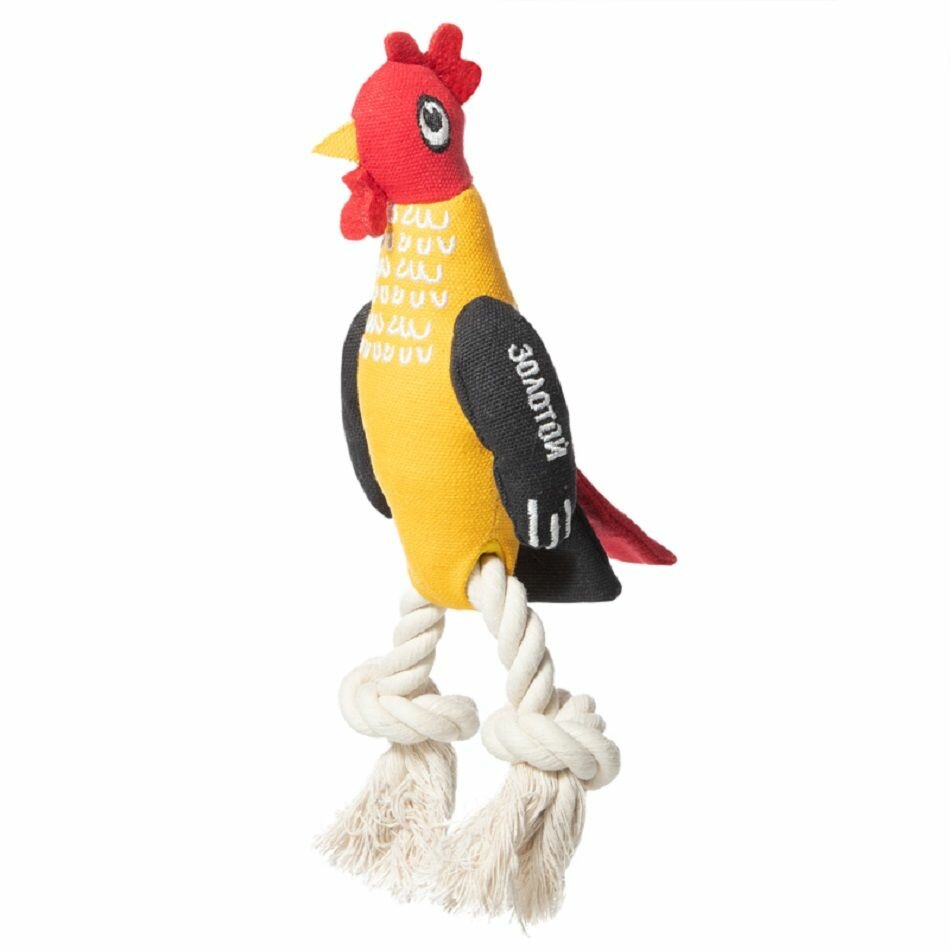 Triol: Игрушка для собак мягкая Золотой петушок, 155 / 230 мм