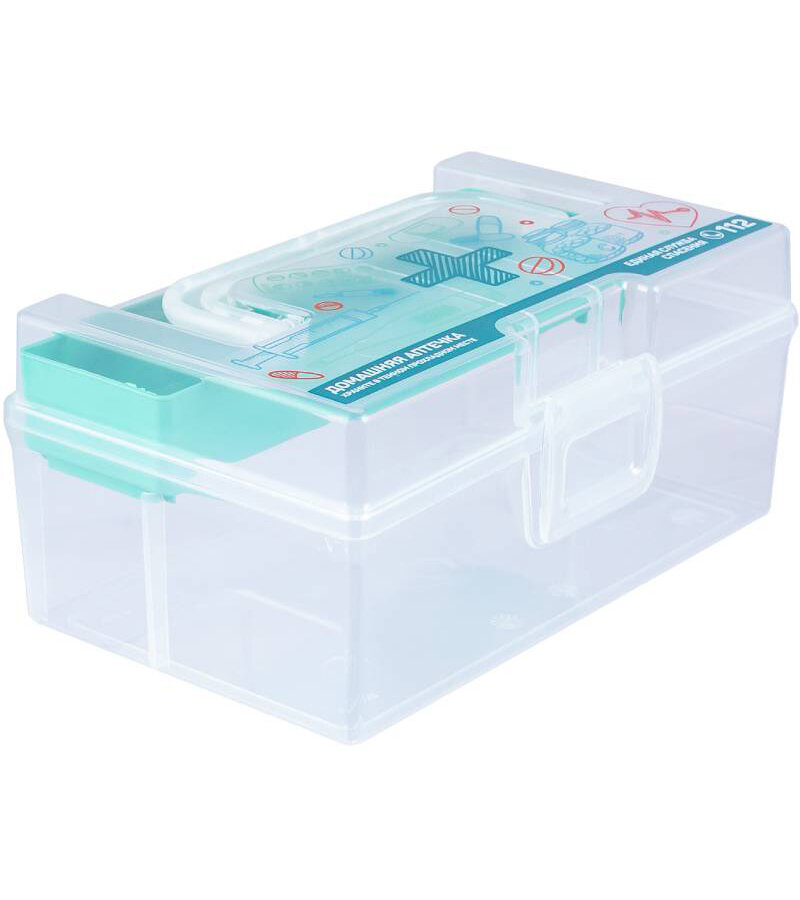 Контейнер Полимербыт "Аптечка Дорожная" 0.8л с вкладышем С30903