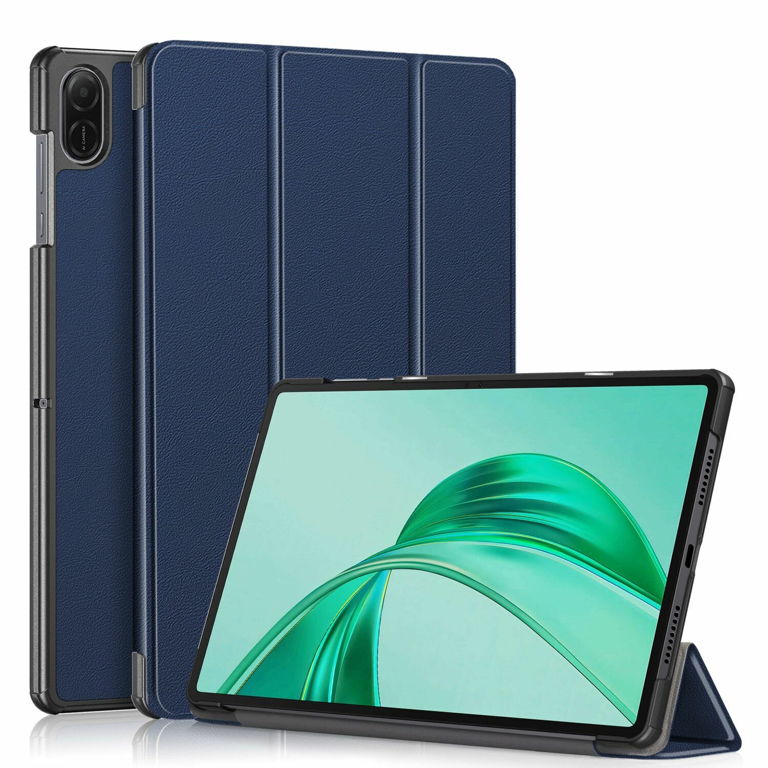 Чехол умный для Honor Pad X8a / NDL-W09 / Хонор Пад Х8а 11 дюйма, 2024 года, темно-синий
