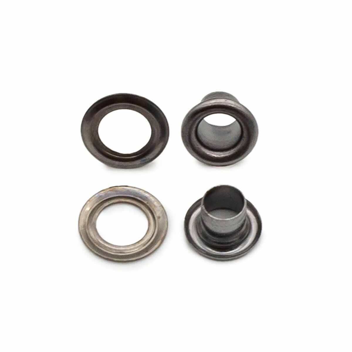 Люверс №1,7 (d-3,7мм, h-4,56мм) металл (уп. 100шт) NEW STAR (черный никель)