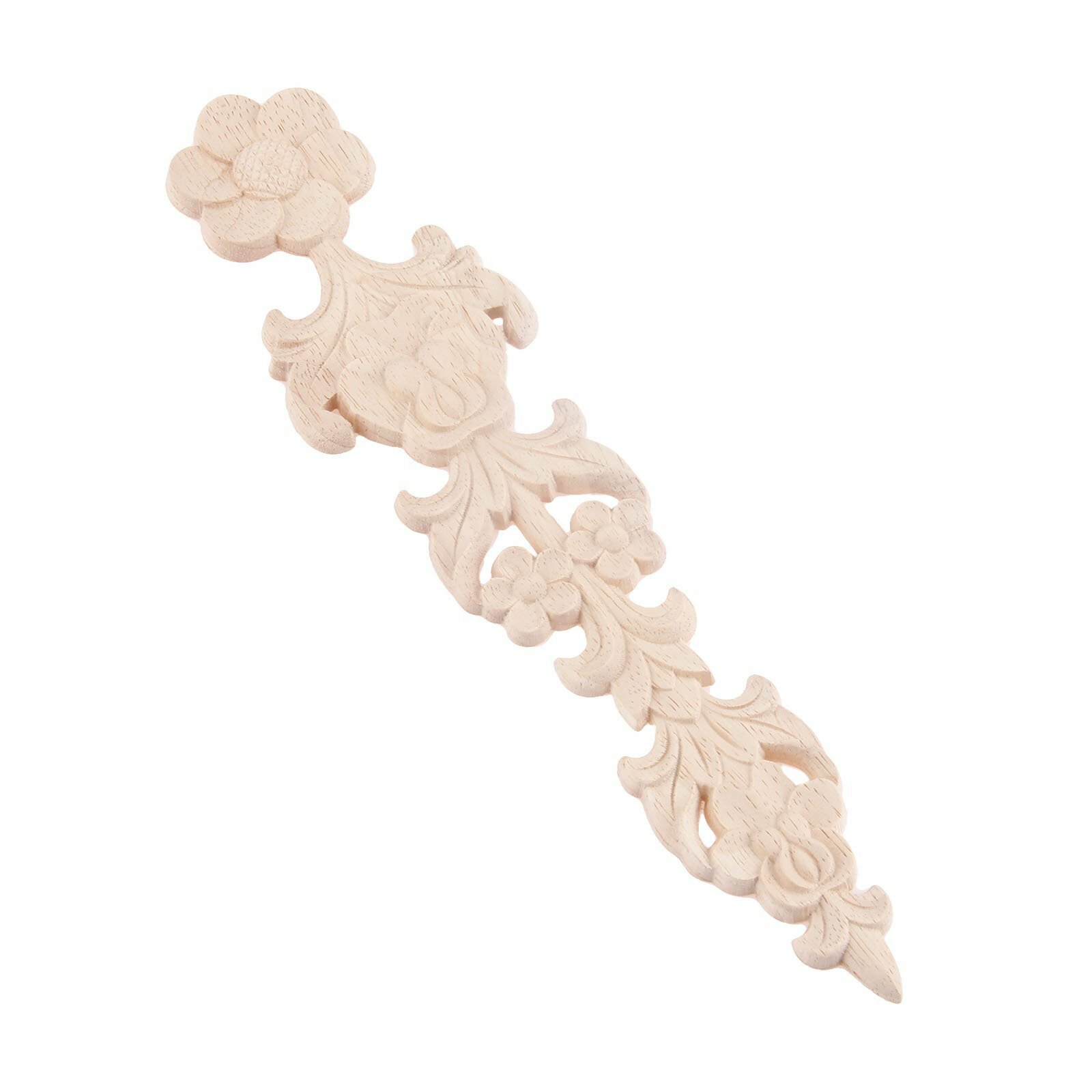 Деревянная декоративная доска с цветочным узором для украшения интерьера, резная аппликация из дерева, стильный декор для стен, дверей и мебели