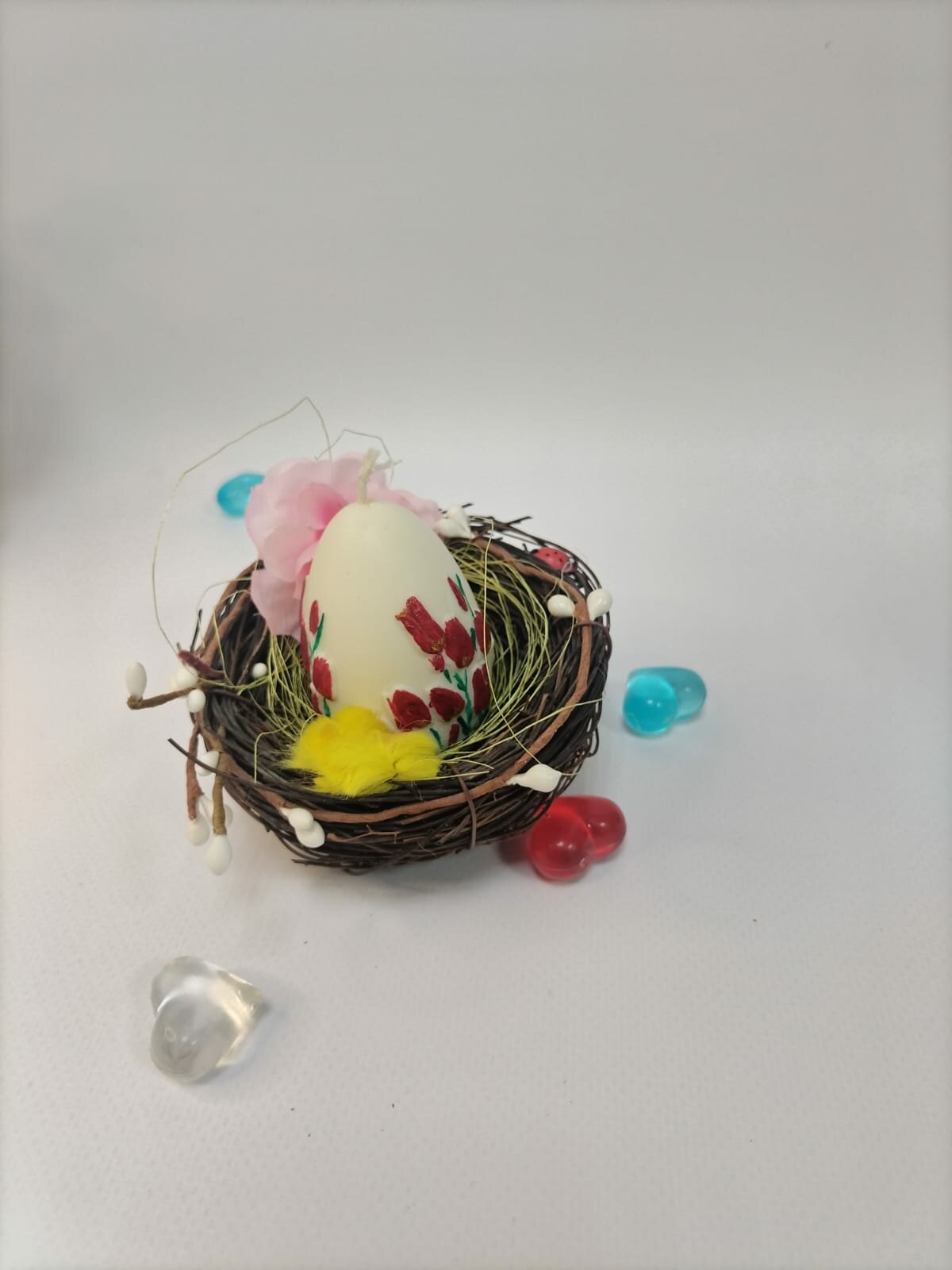 Форма силиконовая для свечей, мыла, гипса, смолы, бетона "Тюльпаны" высота свечи 5,5*3,5см, вес 40грамм.