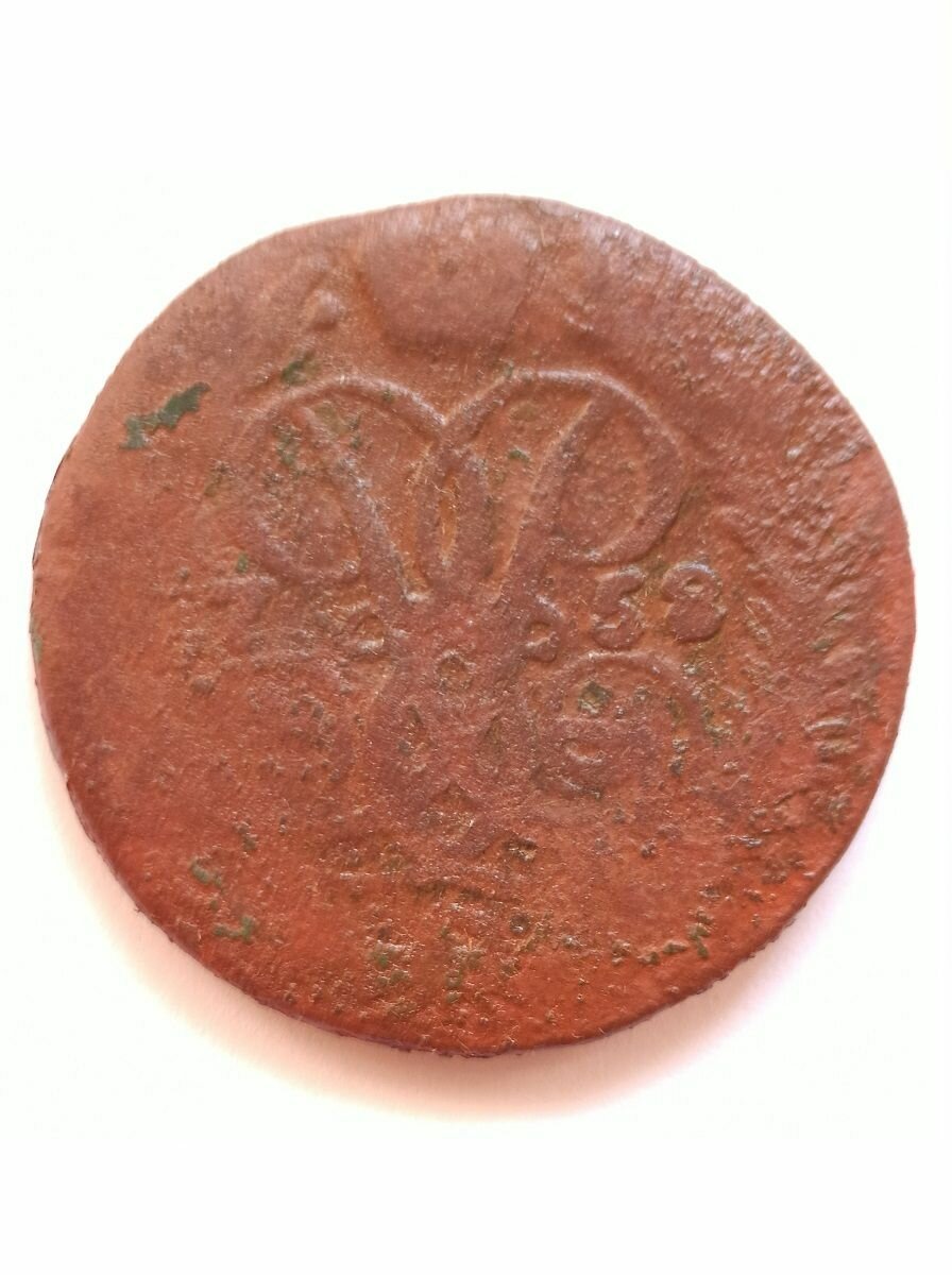 2 копейки 1758 год 6Н