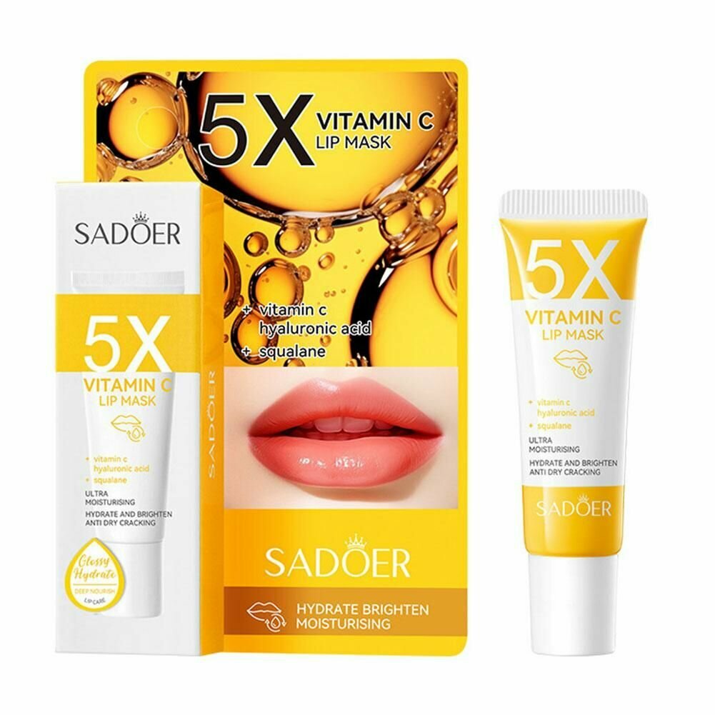 SADOER Увлажняющая зимняя маска для губ с ниацинамидом,45g