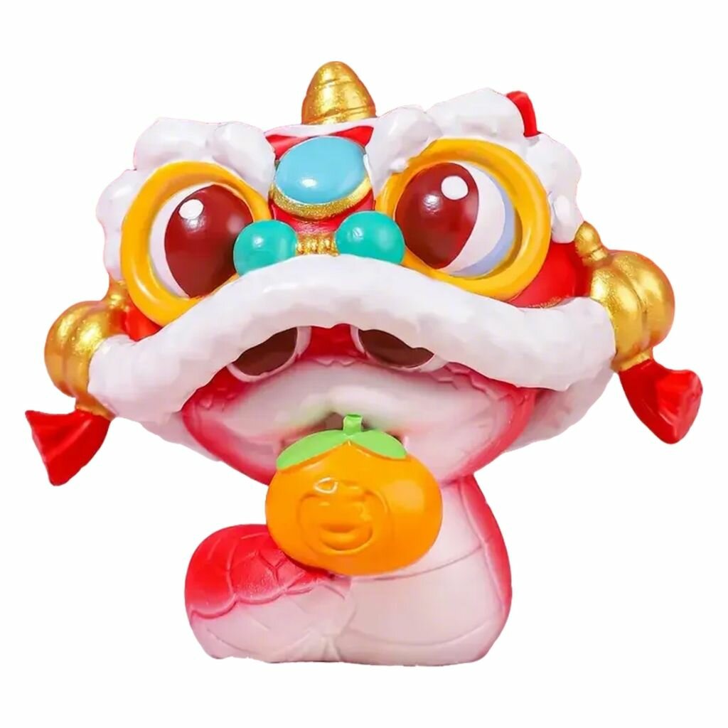 Милый талисман года змеи - красная змея удачи