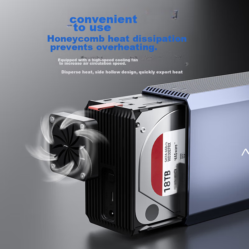 Acasis Hard Drive Enclosure, Dual-Bay 3.5-Inch USB 3.0 SATA Mechanical Hard Drive External Case, RAID Disk Array EC-7352