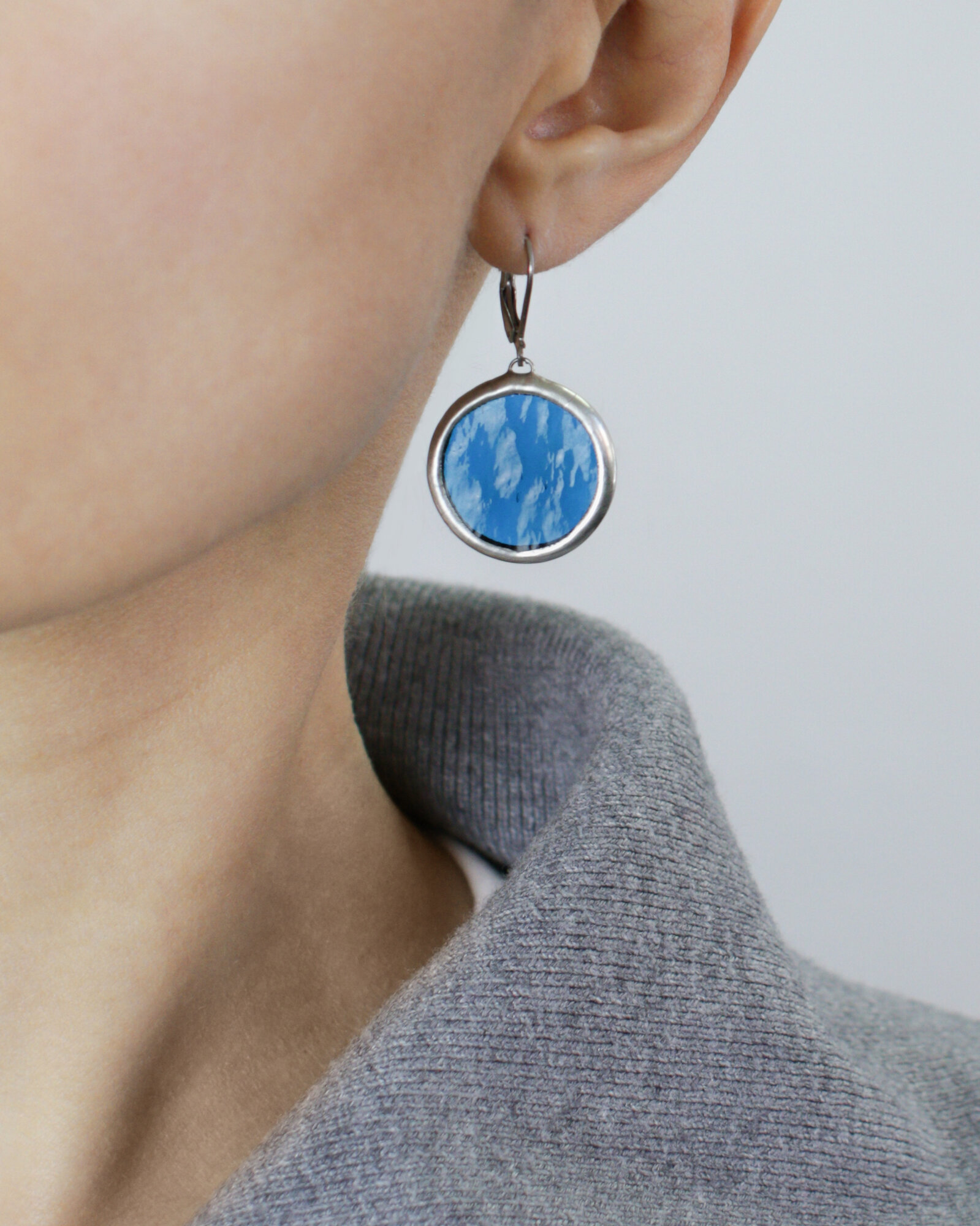 Серьги, стекло