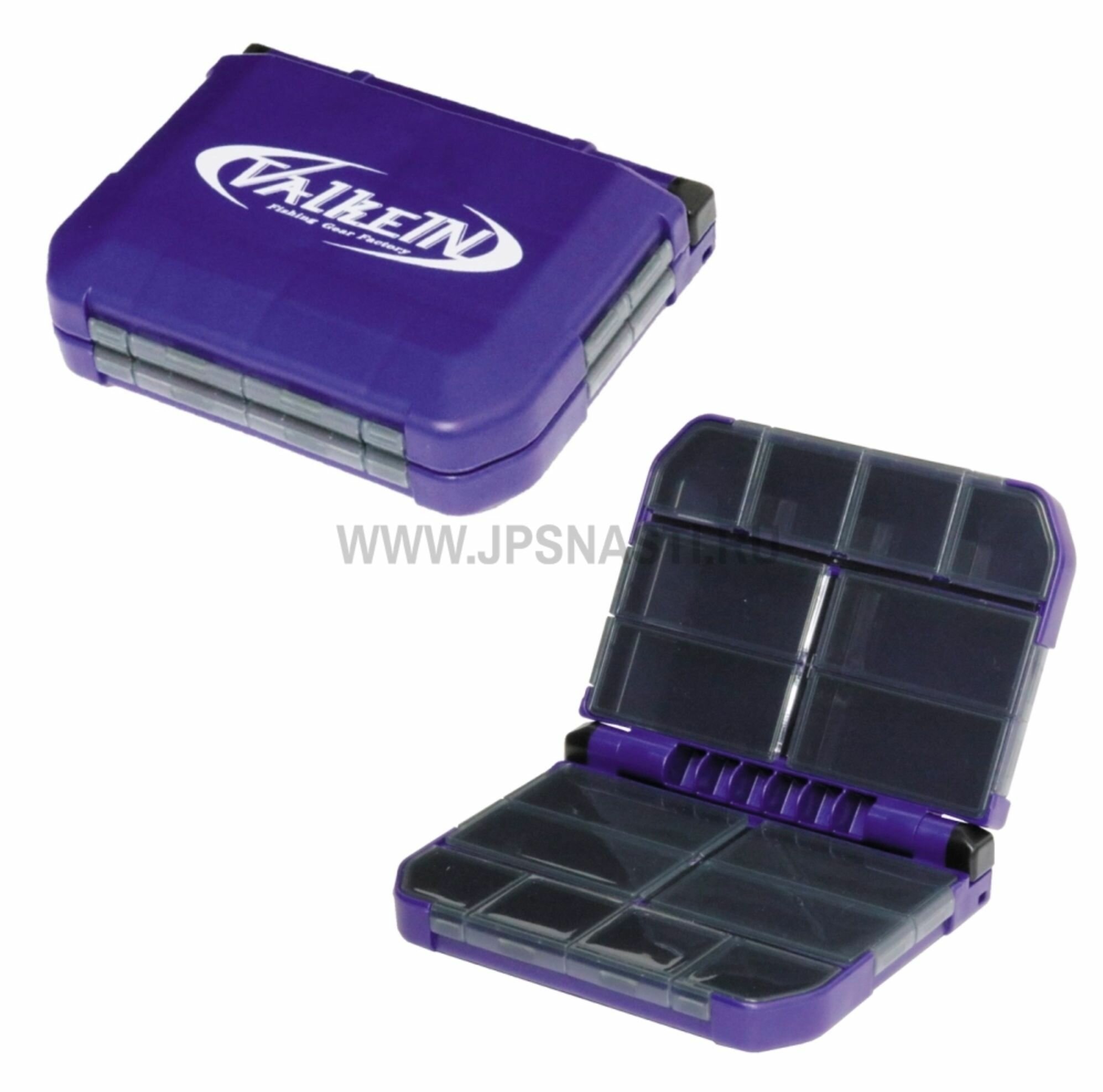 Коробка для приманок ValkeIN System Case, Blue, 16 отсеков, 122x97x34 мм