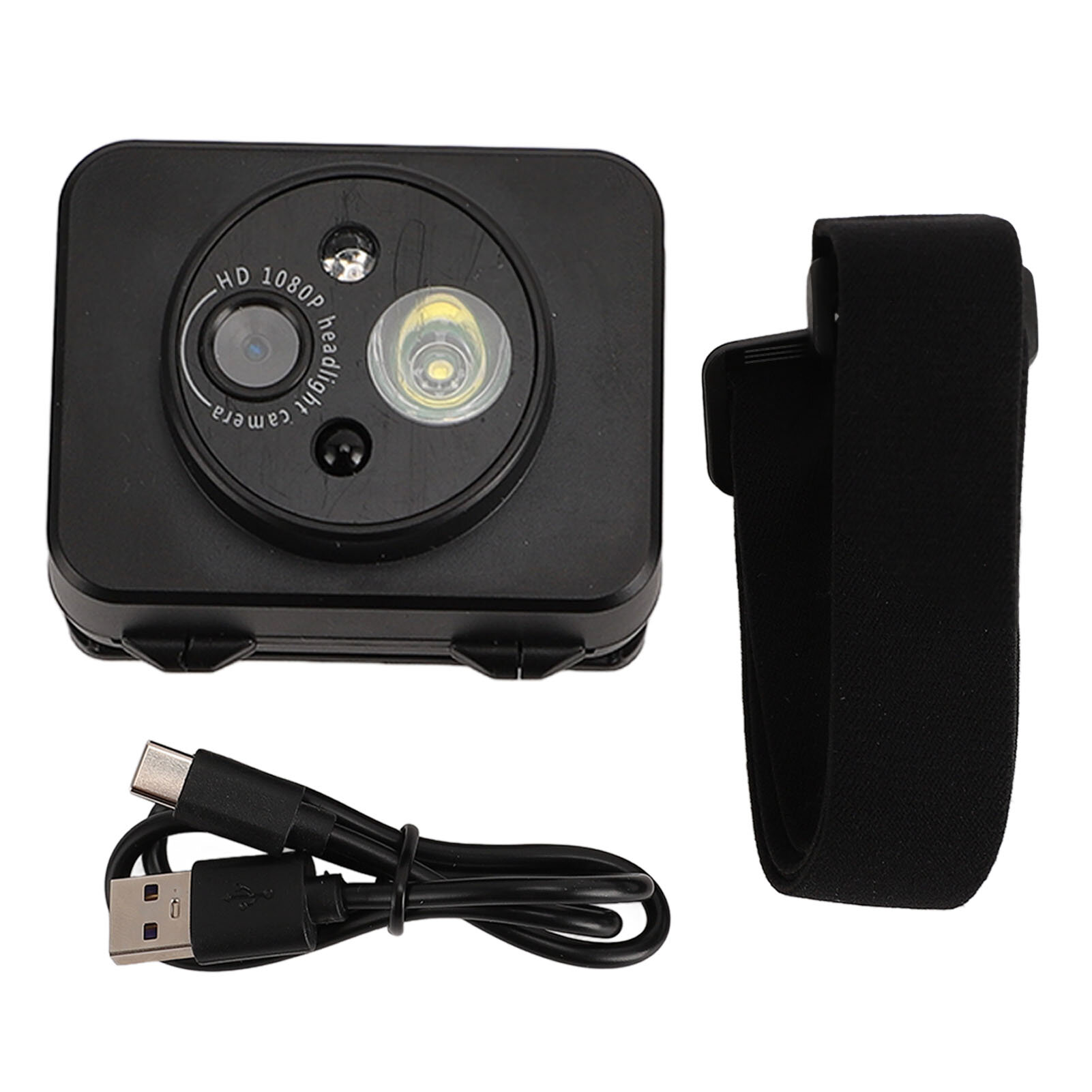 Светодиодный налобный фонарь с камерой 1080P, регулировка угла наклона 45 градусов, видеорегистратор для езды на велосипеде без помощи рук