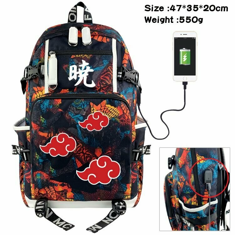 Аниме Рюкзак Наруто / NARUTO унисекс Арт подростковый школьный