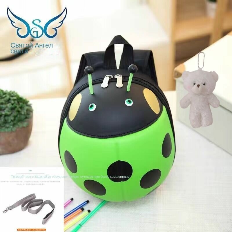Детский рюкзак-антипотеря для мальчиков и девочек 1-3 лет, милый, грязеотталкивающий, сумка в виде божьей коровки