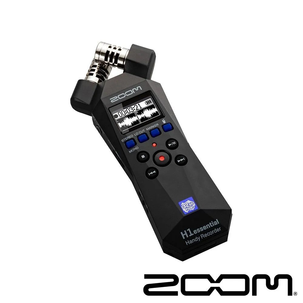 Zoom H1 essential Required 32-битный рекордер с плавающей запятой, черный