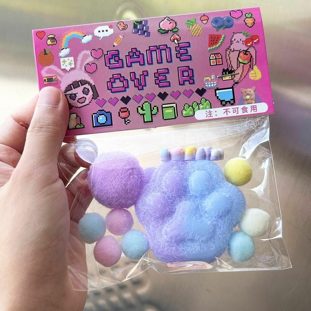 Игрушка-антистресс в форме кошачьей лапы для снятия напряжения и расслабления, безопасный материал TPR, компактный размер 5,8*5,3 см