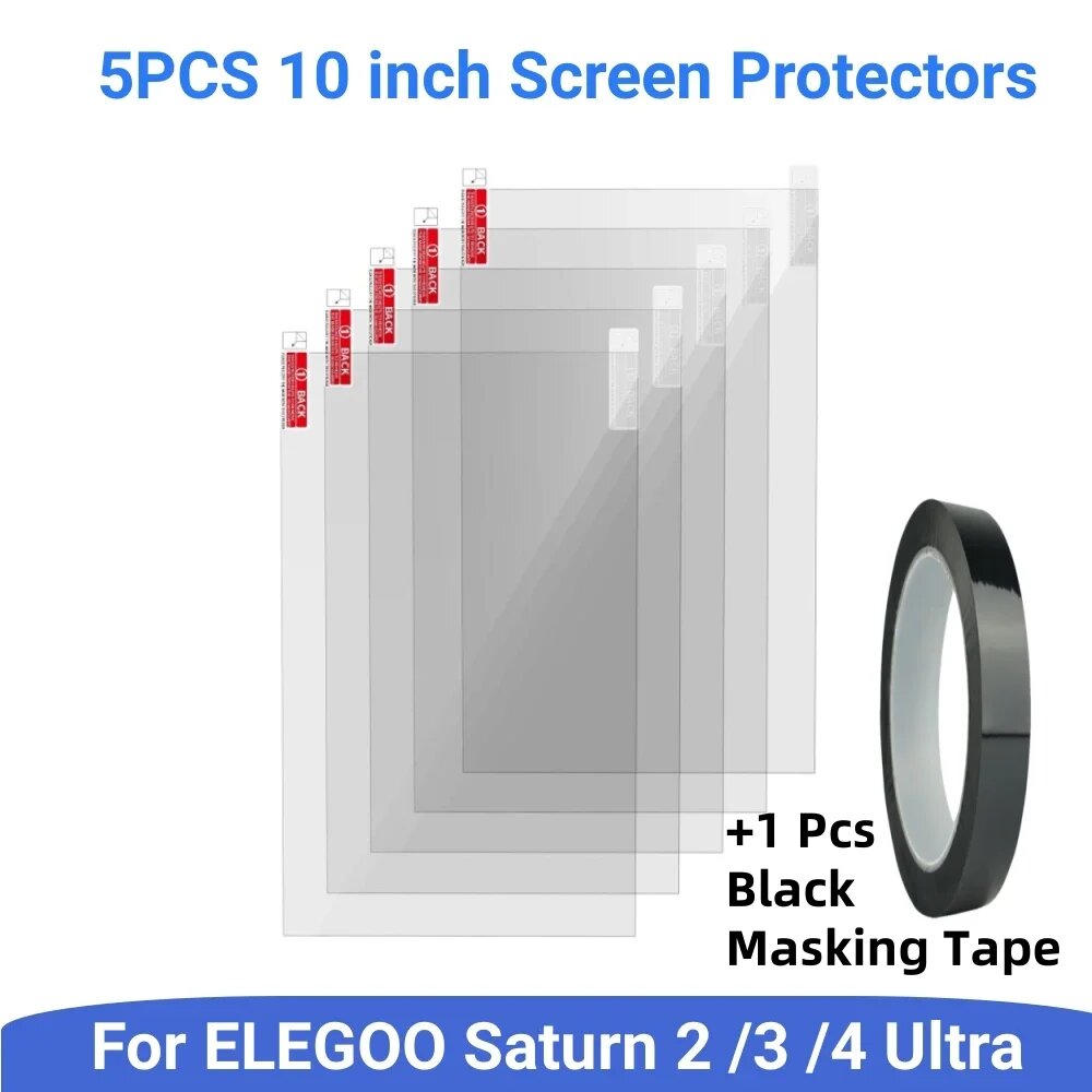 VOLFAN Защитная пленка для экрана ELEGOO Saturn 3 Ultra 8K 12K Saturn 4 Saturn 2, With Masking Tape