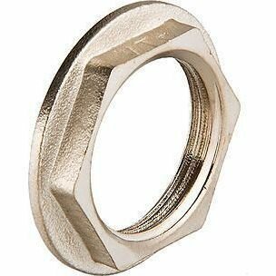 Контргайка 2' (латунь никелированная) BERKE / Гидропласт