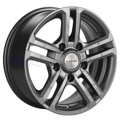 Литой колесный диск Khomen Wheels KHW1602 (Niva 4x4) 6,5x16/5x139,7 ET40 D98,5 Gray
