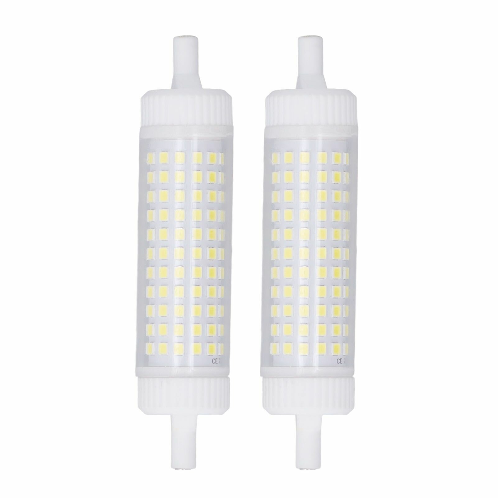 Лампа R7s Dimmable 118мм с двумя концами, защита глаз 154 светодиода 15W для студийной напольной лампы 2 шт