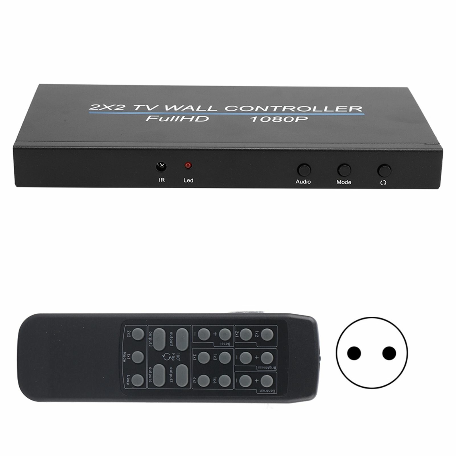 2X2 HDMI видеопроцессор, сращивание экранов, контроллер видеостены 110 240 В