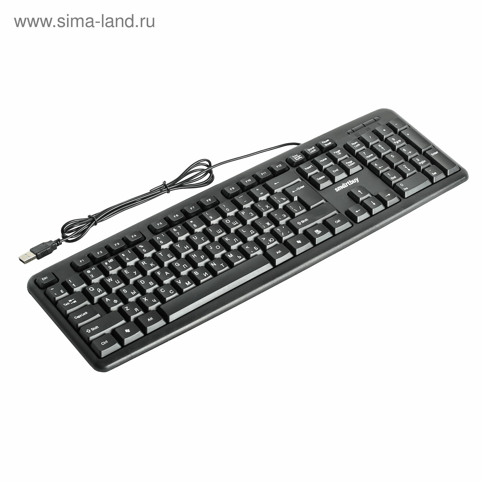 Клавиатура ONE 112, проводная, мембранная, 104 клавиши, USB, чёрная
