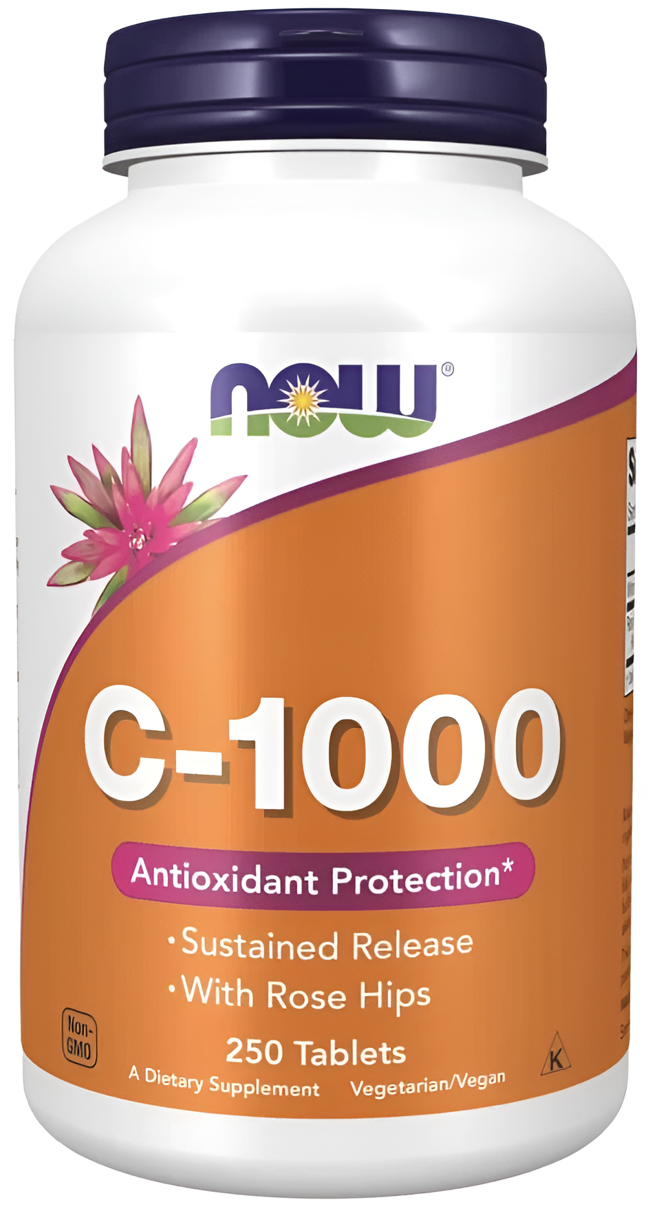 NOW Foods Vitamin C-1000 with Sustained Release and Rose Hips, Витамин С-1000 250 таблеток