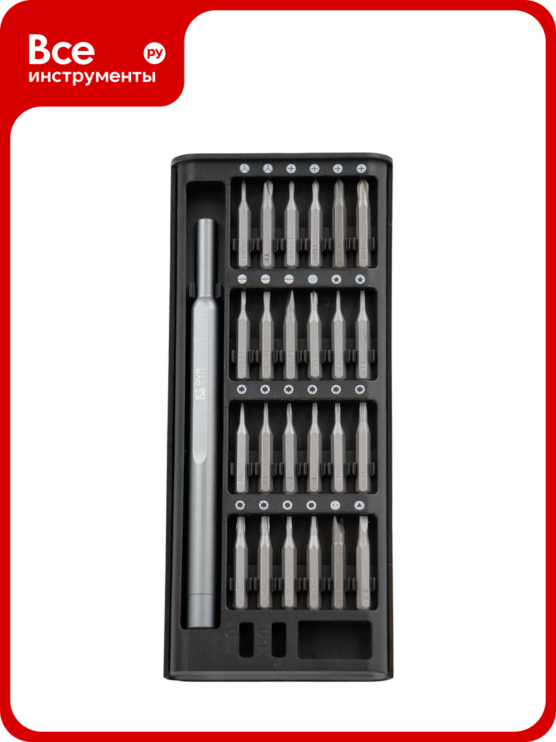 Набор отвёрток 24 в 1 OVK TOOLS OTSIAA-005, точных работ ovk