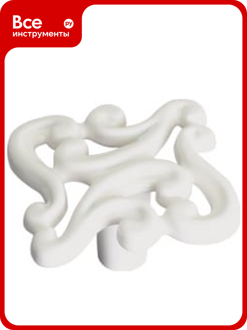 Ручка‑кнопка Giusti, отделка белый глянцевый WPO.721Y.000. M00M2, квадратная форма, модерн дизайн, накладной монтаж