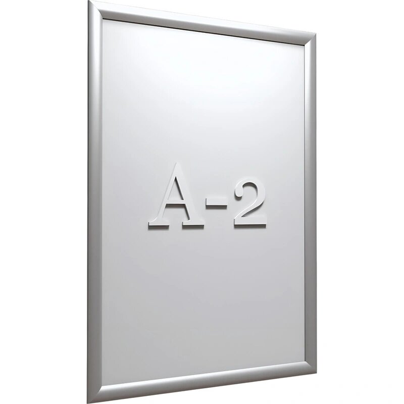 Рамка А2 Attache, алюм. клик-профиль 25 мм, настенная