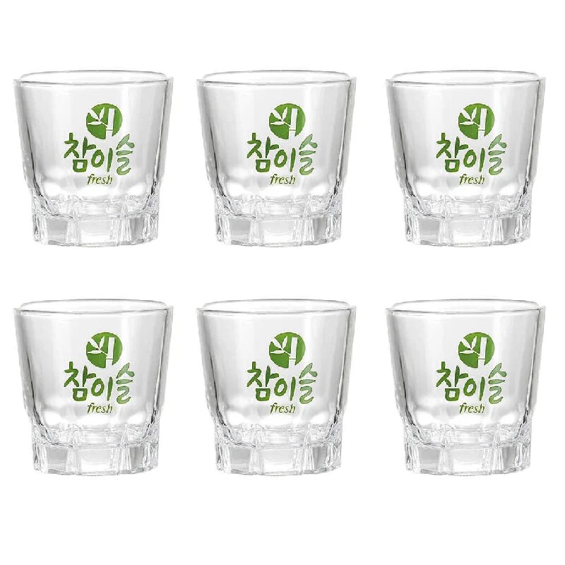 OK HOLIDAY стеклянные рюмки для соджу 2.0 унции Зеленый, 6PCS - Soju Cup