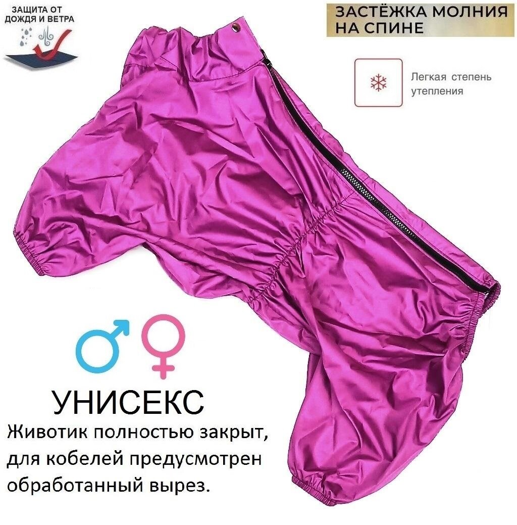 "Шпиц" дождевик утепленный для собак 26см. (26см )