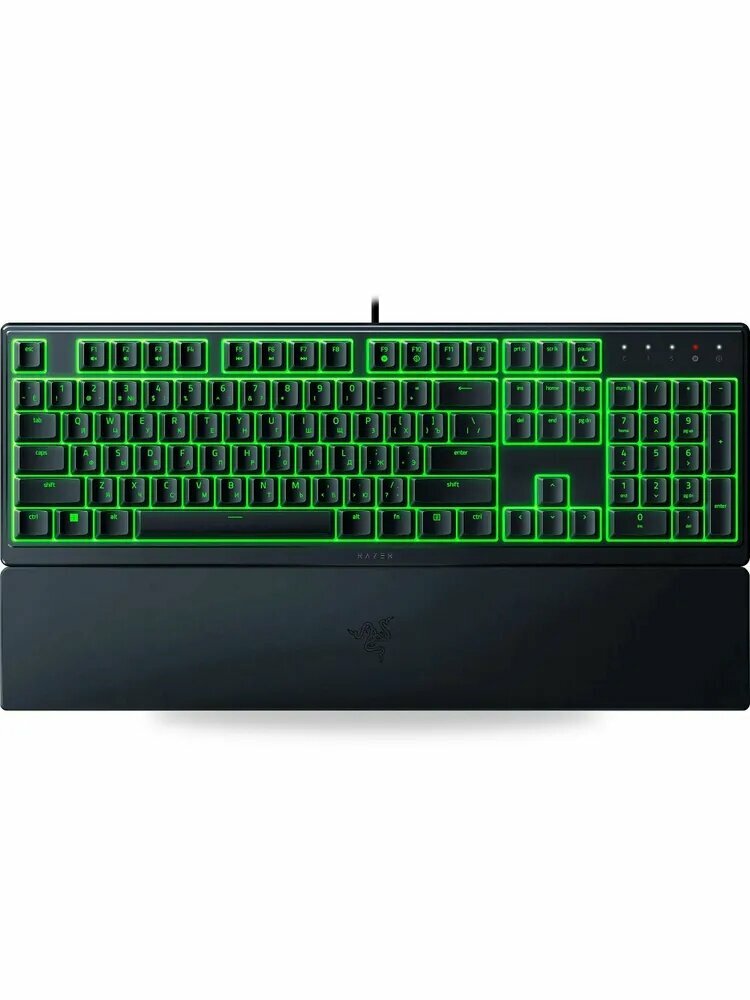 Игровая клавиатура проводная , Русская раскладка, черный матовый