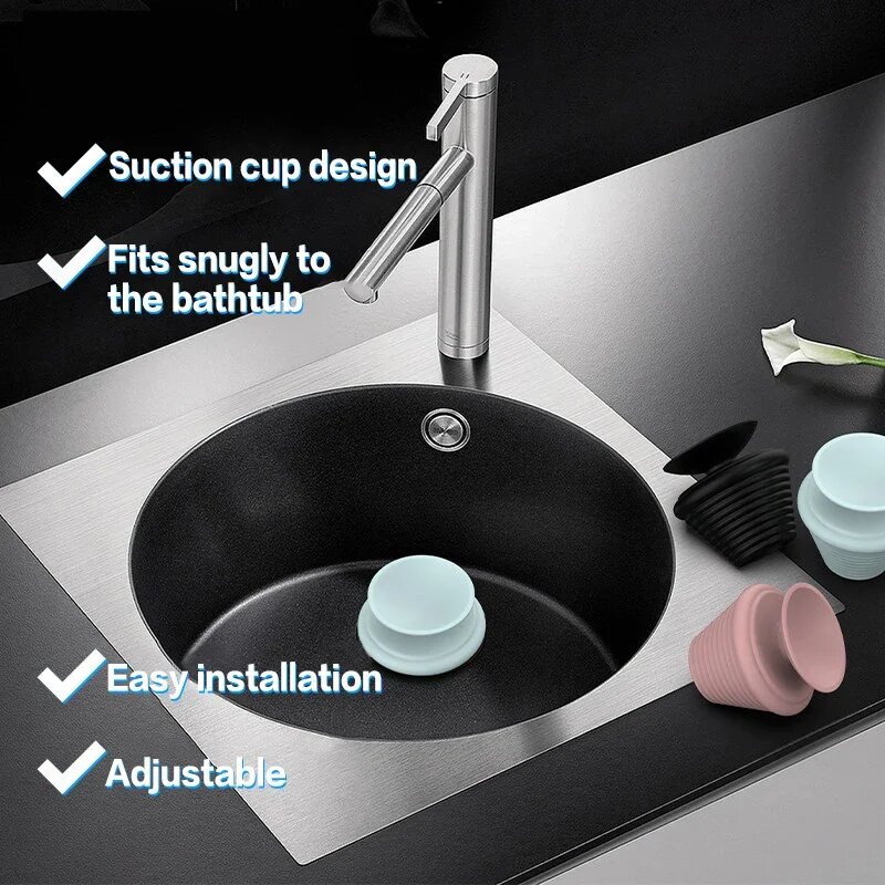 Universal Bathtub Drain Plug Stopper — фото 1