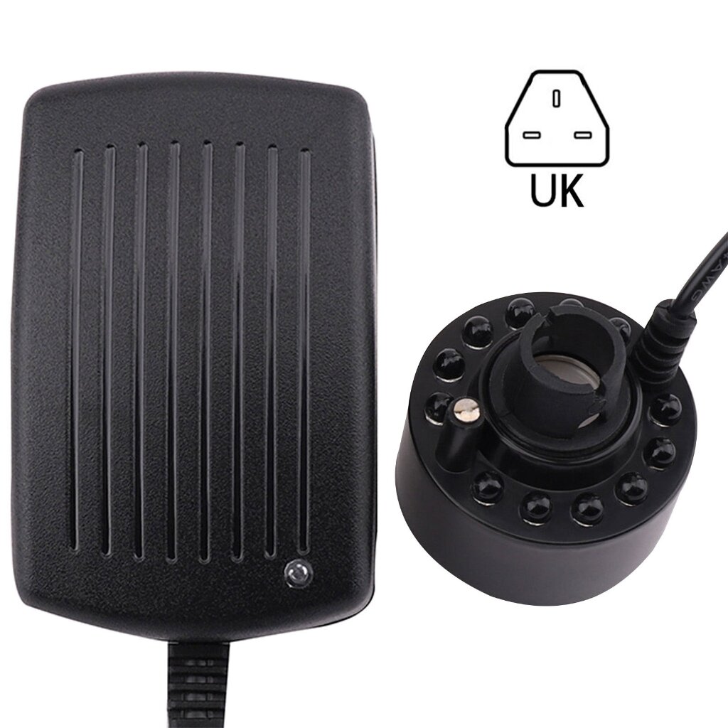 Декорация для аквариума, Туманогенератор для аквариума с искусственными скалами - блок питания и 12 ламп стандартной версии - британский стандарт