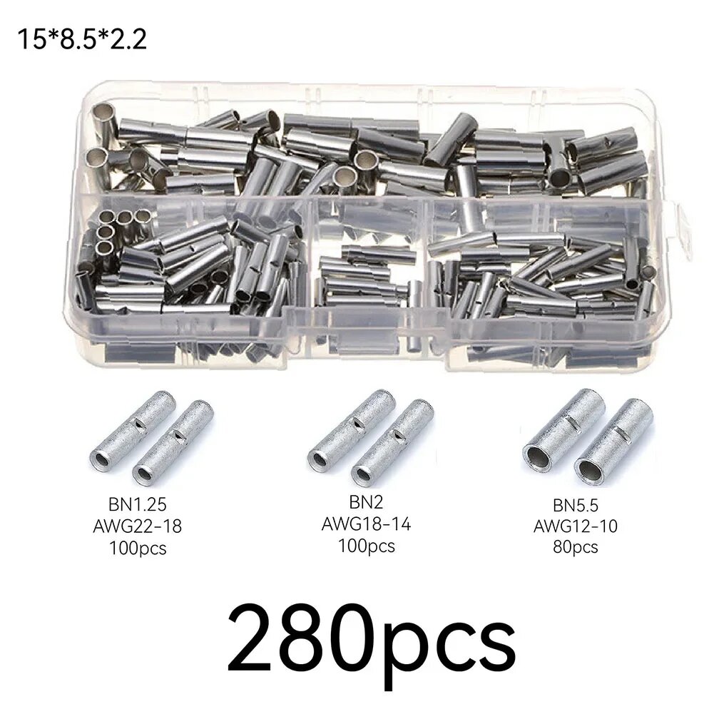 Набор неизолированных соединителей для проводов 280pcs