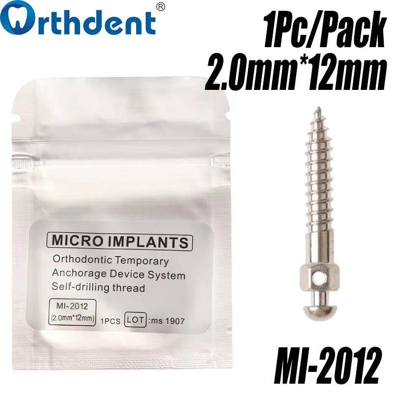 Orthdent мини-винт для ортодонтии 2.0x12mm