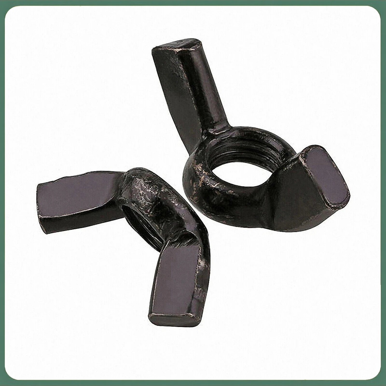 Гайки-крылышки бабочки M3-M12 черные/оцинкованные M10, black plated