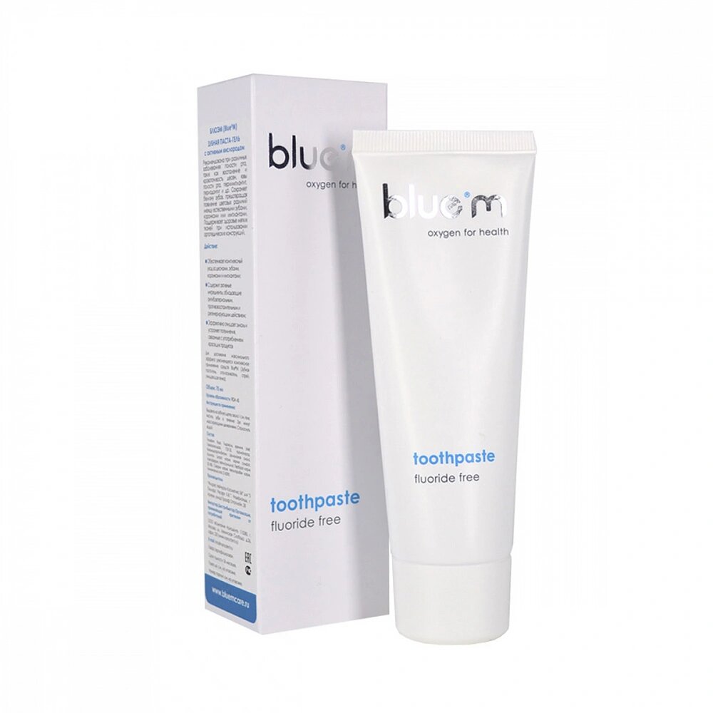 Зубная паста Bluem с активным кислородом, противовоспалительная, 75 мл