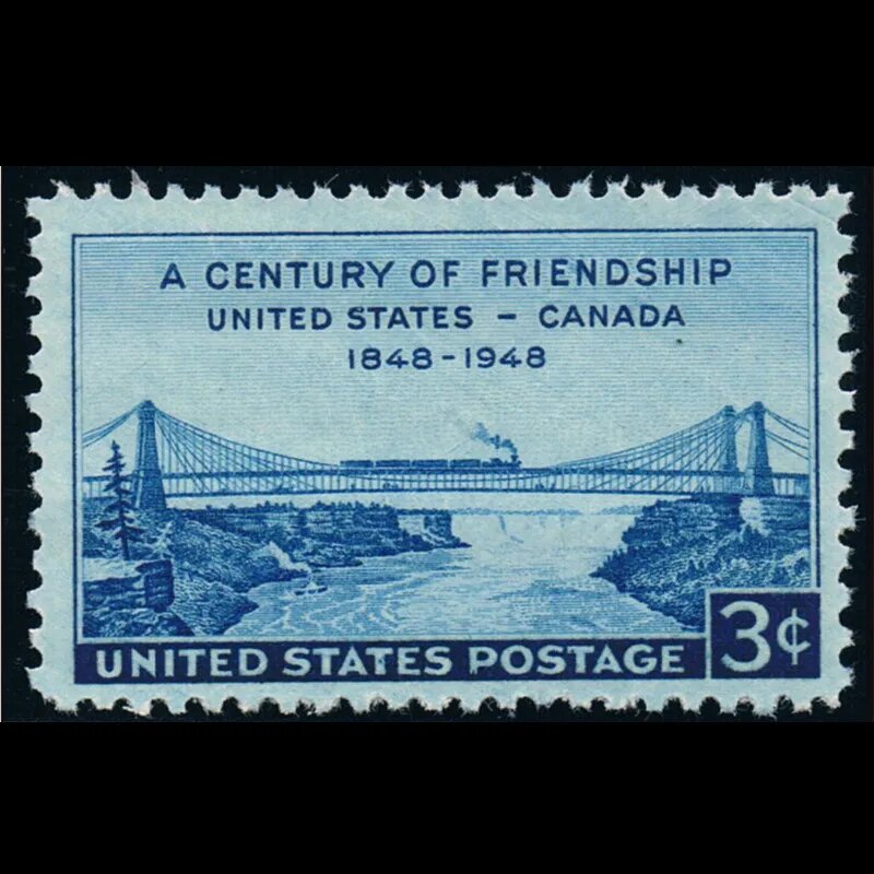 Новый почтовый штамп США 1948 года Канада мост MNH