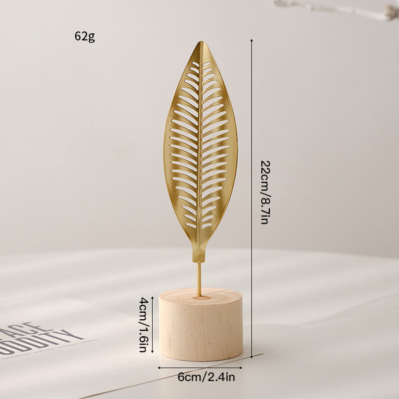 Скандинавский стиль, легкая роскошь, металлические изделия, креативные украшения для дома, гостиной, входа, винный шкаф, железное искусство, украшения в виде листьев гинкго