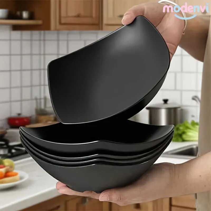 Modenvi Набор тарелок 19.7 см 4 шт черный