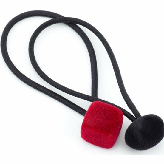 Резинки для волос Dewal Beauty цветные, сердечки, 2 шт