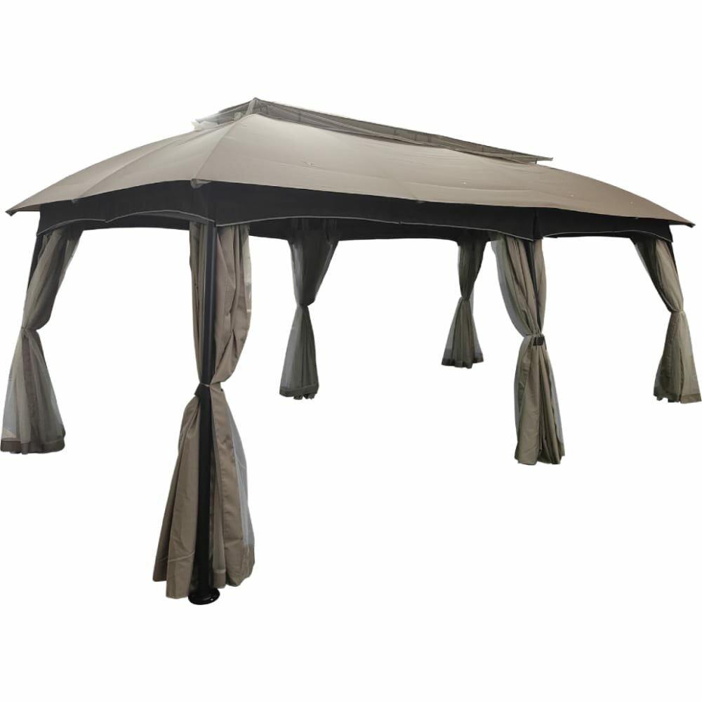 Садовый тент Green Glade 1151, 3x6м, полиэстер, москитная сетка, сталь