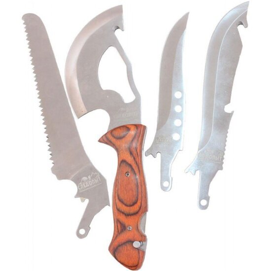 Туристический набор Следопыт PF-TSP-C01: пила, топор, нож, в чехле