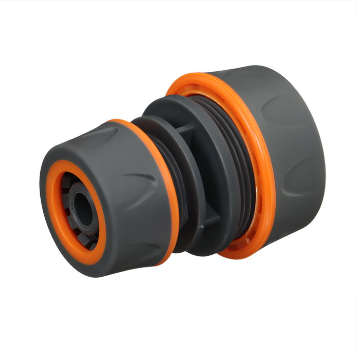 Муфта переходная, для шлангов 1/2 (12 мм) и 3/4 (19 мм), цанговое соединение, прорезиненный пластик, Greengo, 2 шт.