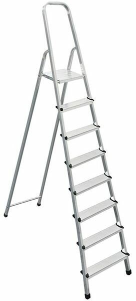 Бибер 98008 стремянка алюминиевая 8 ступеней