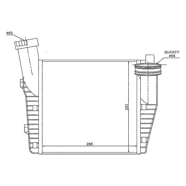 STELLOX 10-40074-SX (1040074_SX / 7L0 145 803 E / 7L0.145.803. E) интеркулер левый\ VW Touareg (Туарег) 2.5tdi / 5.0tdi 02