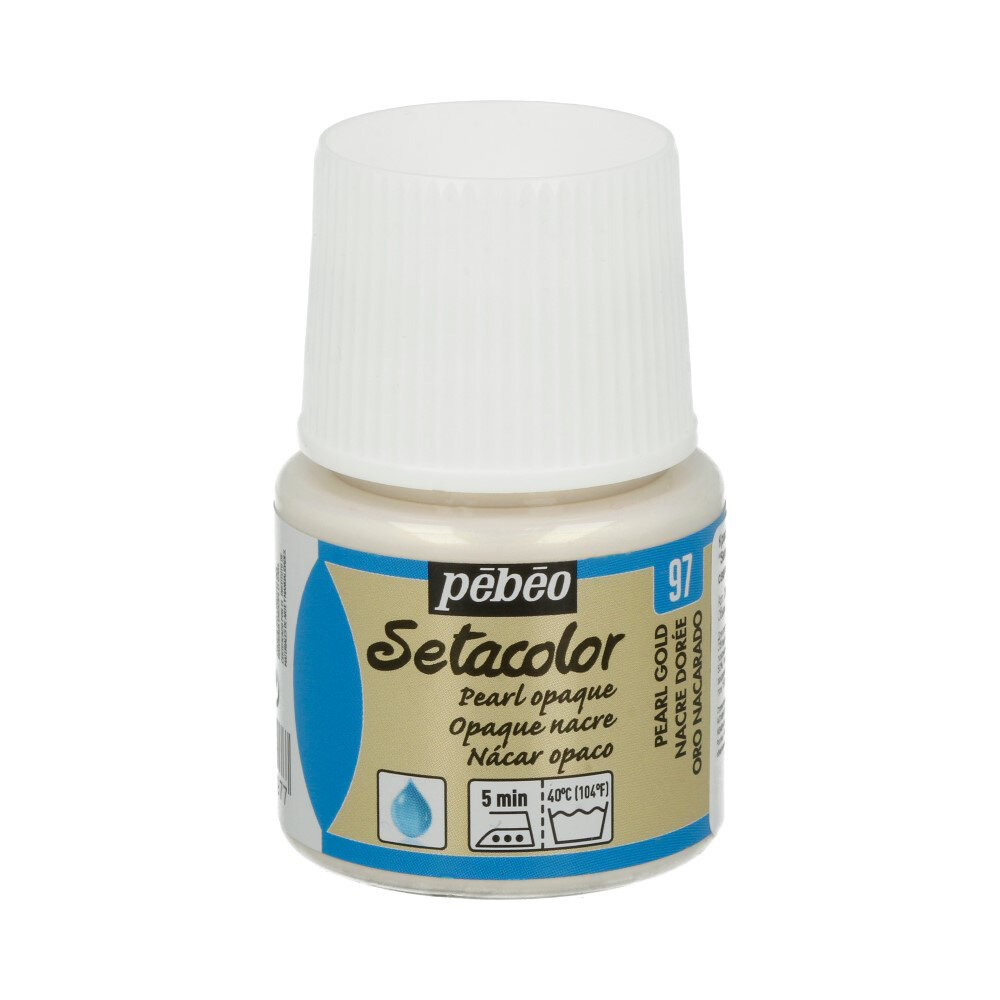 PEBEO' Setacolor перламутровая краска для темных и светлых тканей, 45 мл для текстиля цвет 202-095 голубой